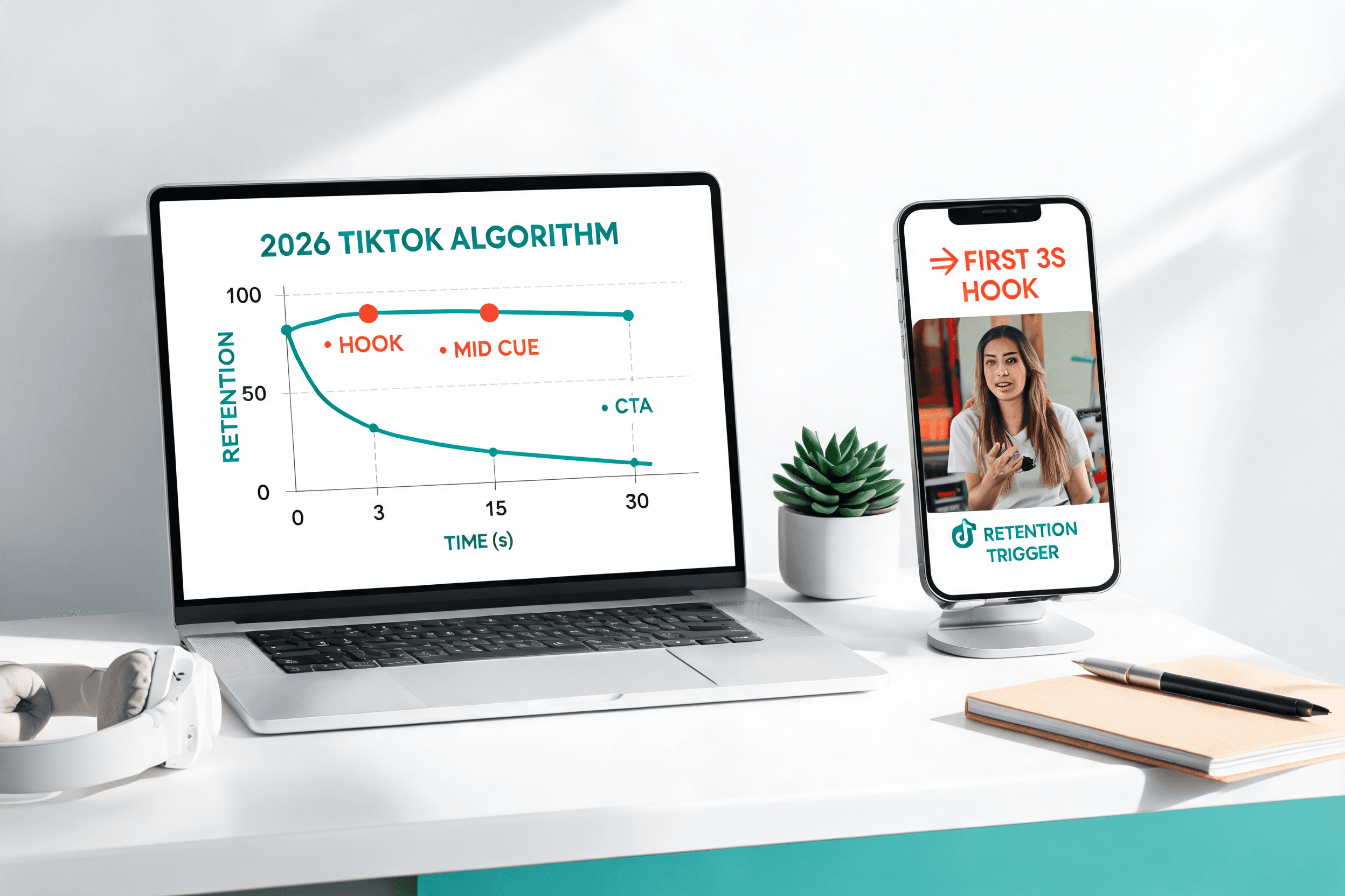 TikTok Algorithm 2026: 7 Hooks for Retention | HypeNest